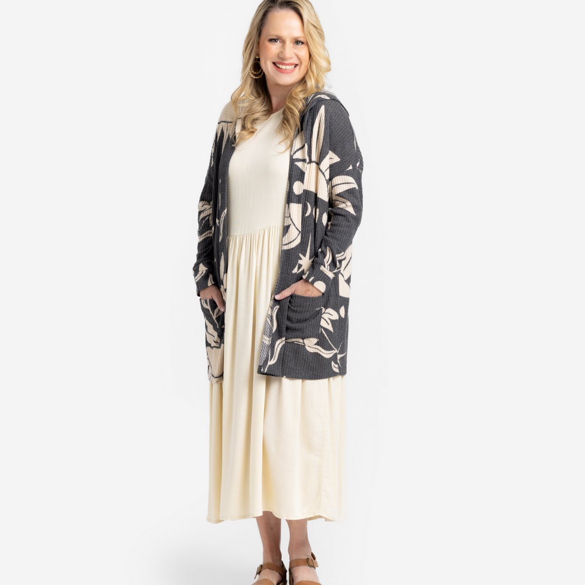 Mackenzie Long Sleeve Drop Shoulder Cardigan - Cozy Collection 2025 ...