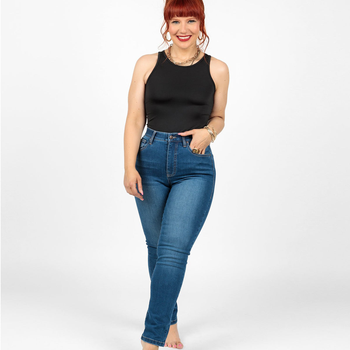 Denim High Rise Slim Straight – lularoe
