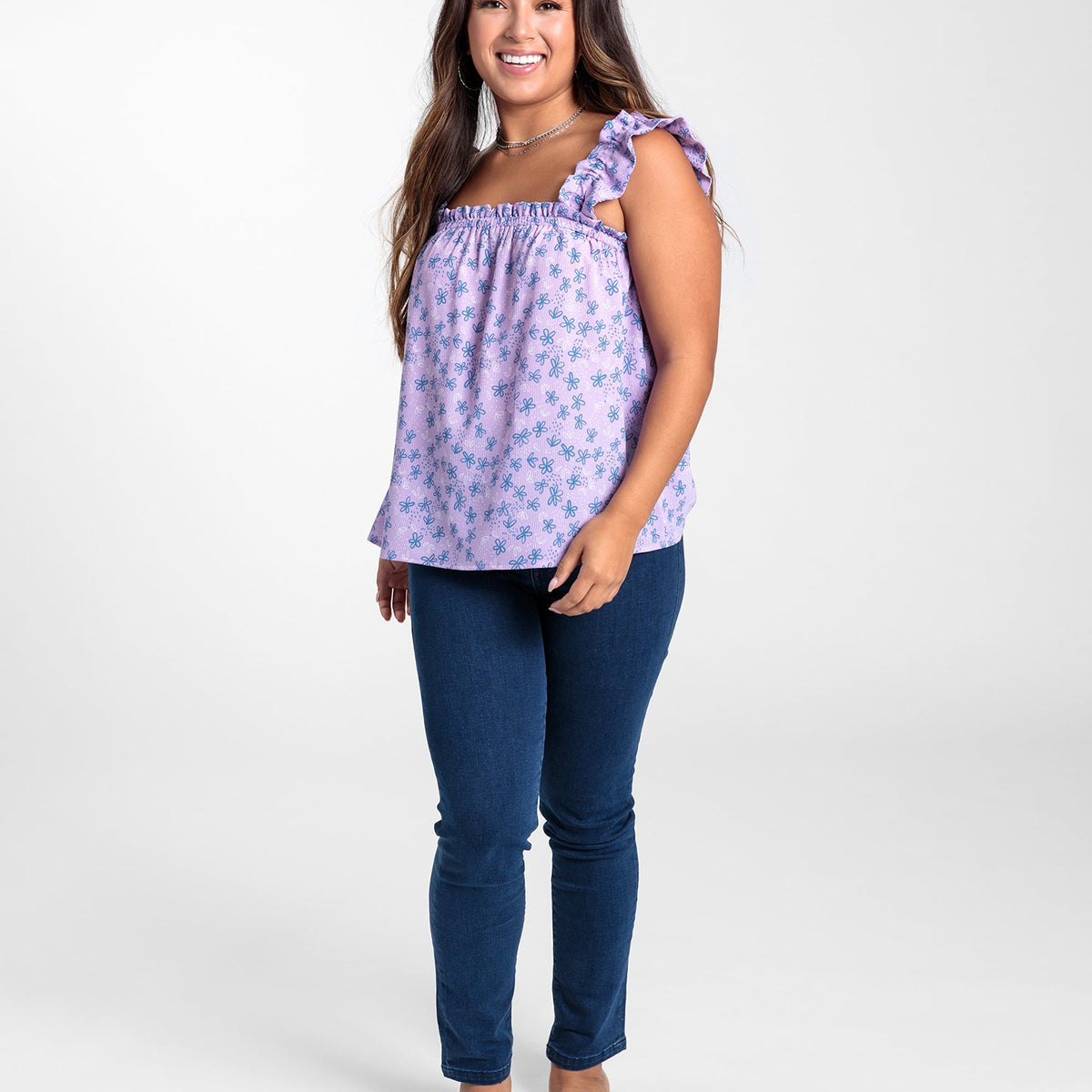 Daisy Ruffle Strap Top – lularoe