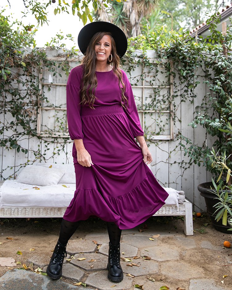 Evelyn Smocked Waist Maxi Dress – lularoe