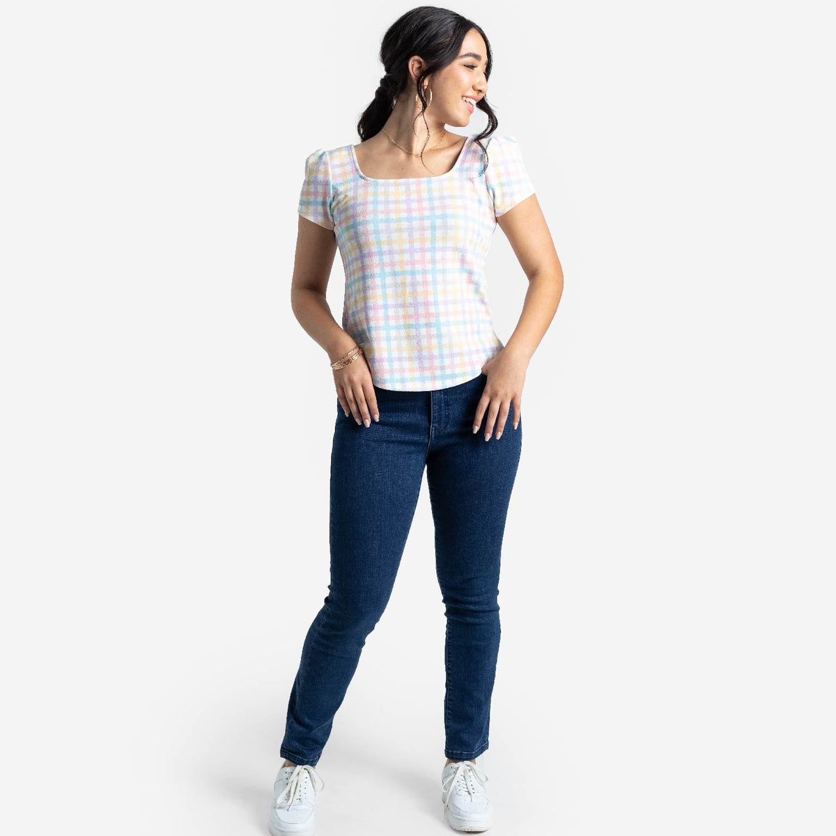 Marissa Puff Sleeve Square Neck Top – lularoe