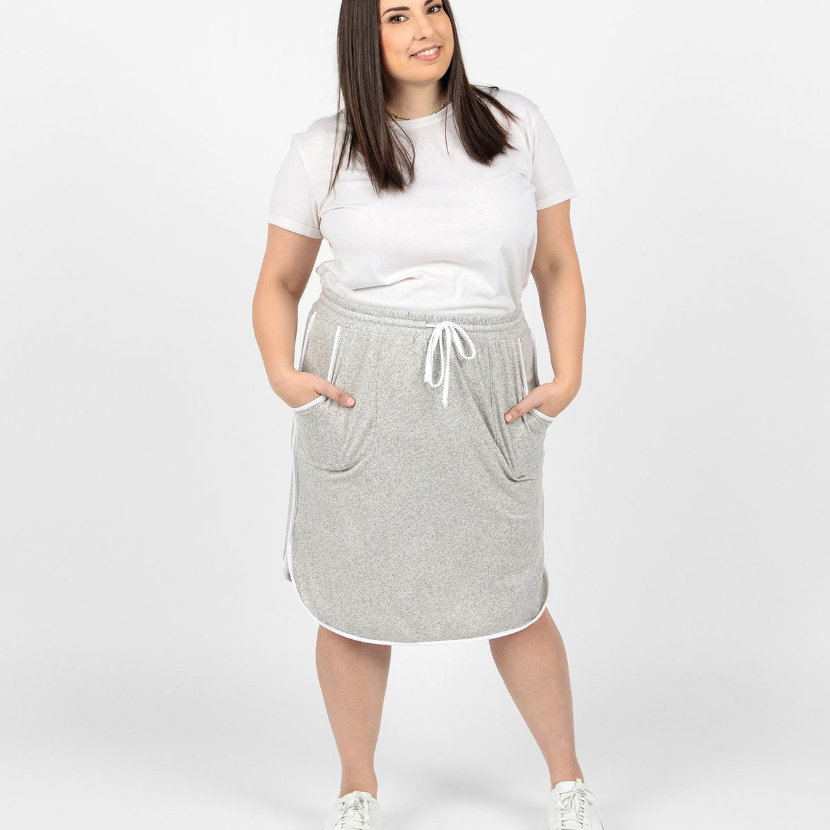 Lonica Dolphin Hem Skirt – lularoe