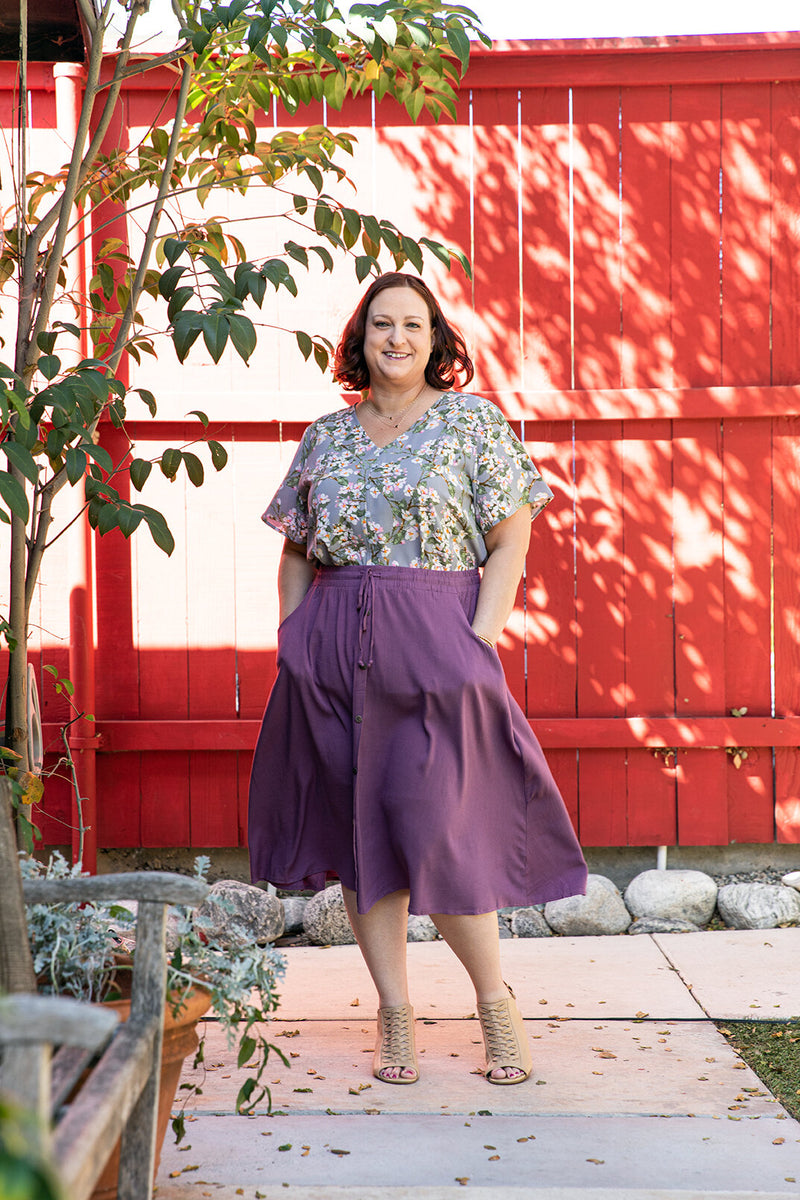 Shannah V-Neck Button Down Shirt – lularoe